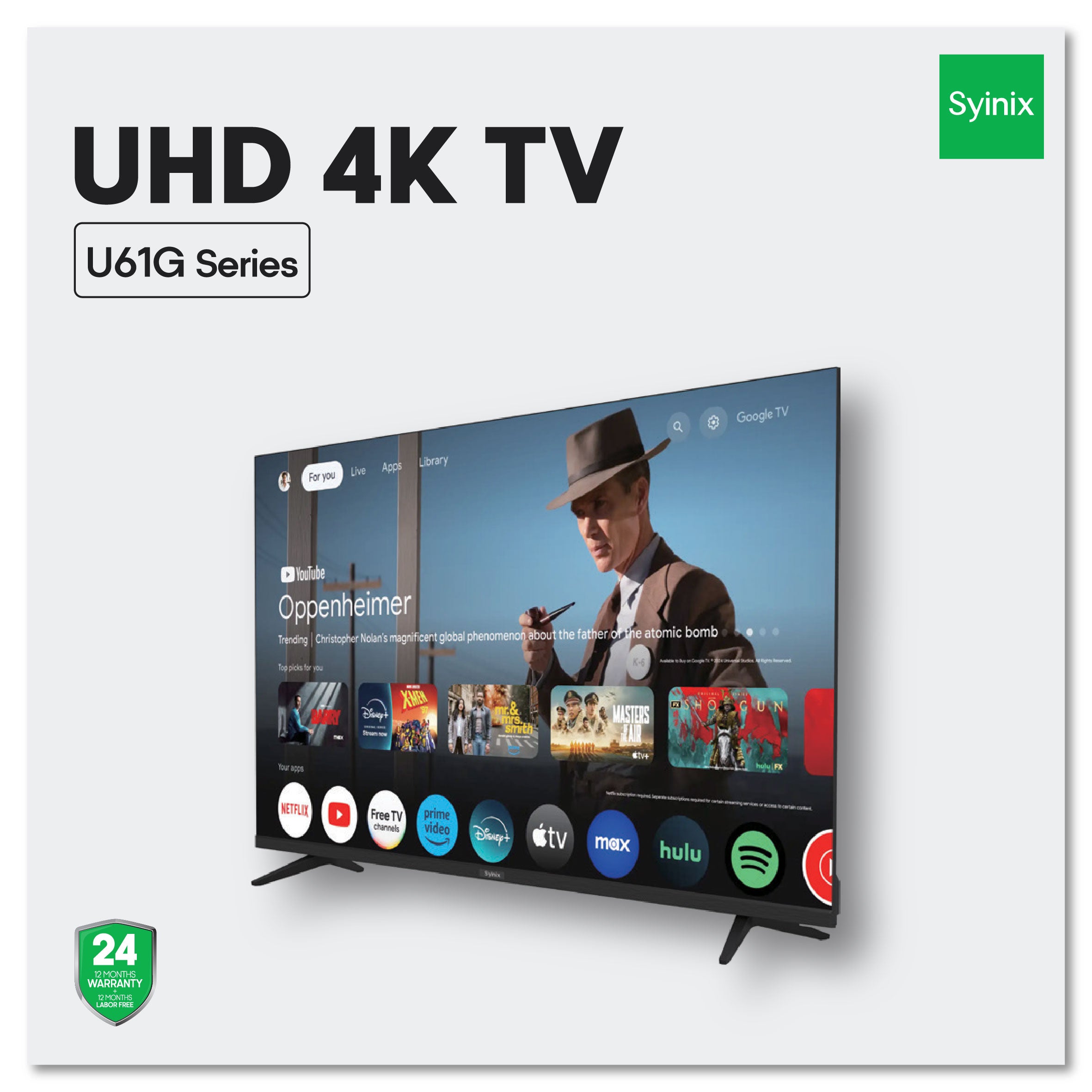 UHD 4K TV - 55U61G – SYINIX